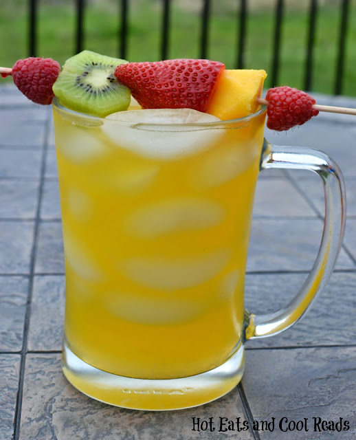 Sparkling SunnyD Lemonade with Fresh Fruit Skewers Recipe