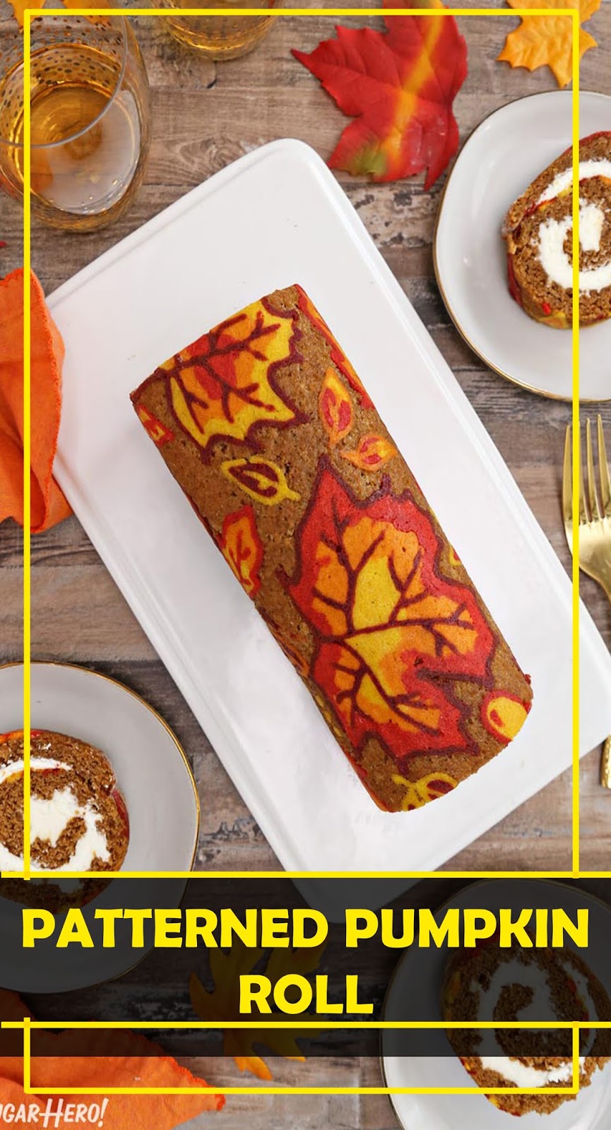 THE BEST PATTERNED PUMPKIN ROLL | Healthyrecipes-04