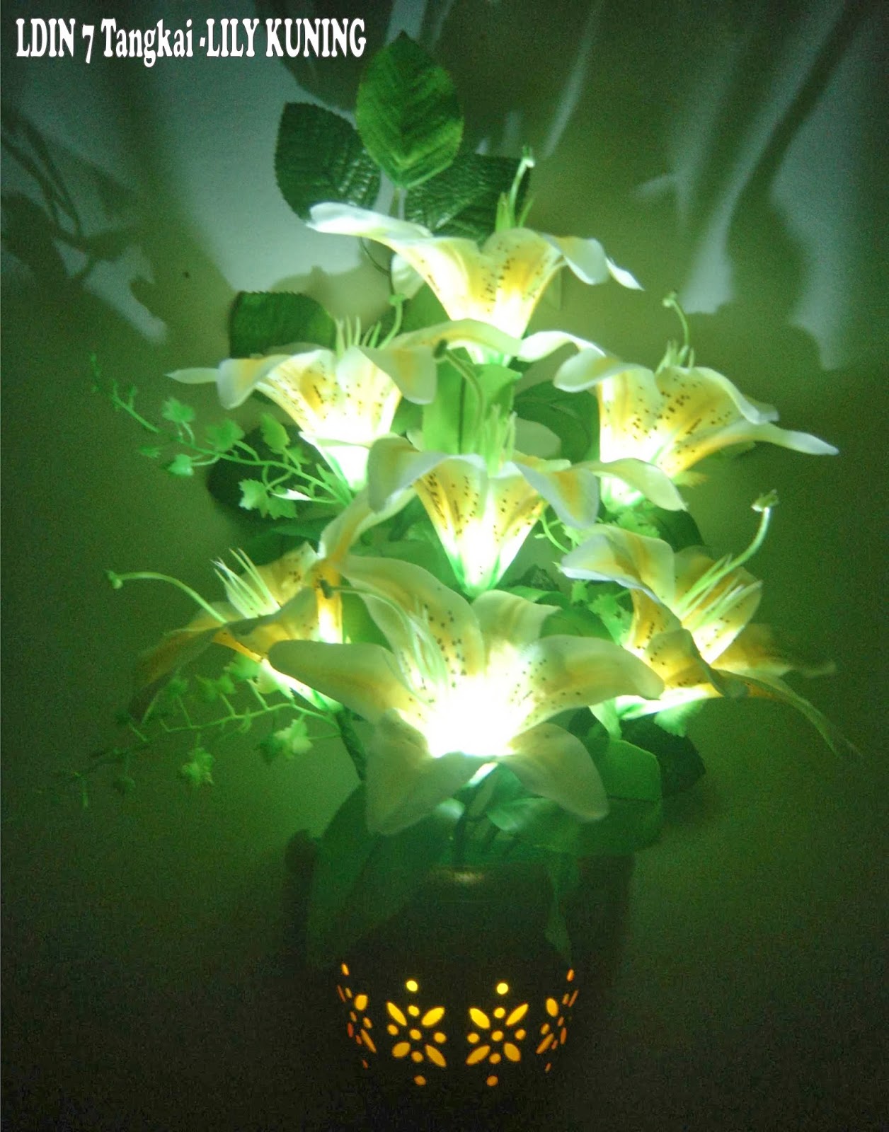 Lampu Bunga Hias: Lampu DINDING 7 Tangkai