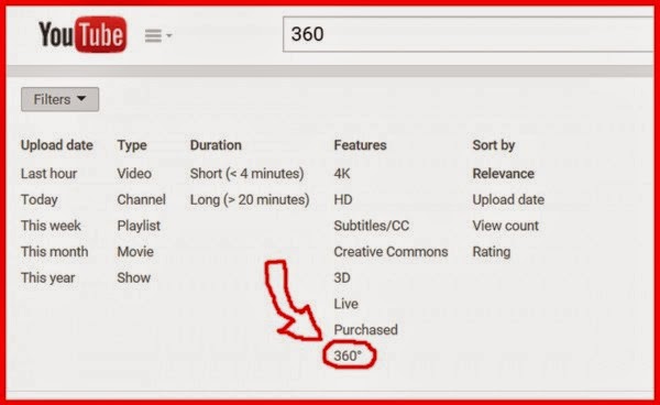 Tech News: YouTube adds a filter to search for videos in 360 degrees