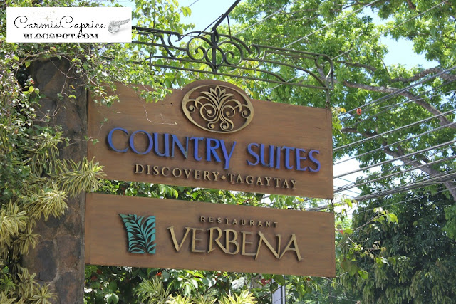 Carmi's Caprice: Verbena Restaurant, Discovery Country Suites Tagaytay