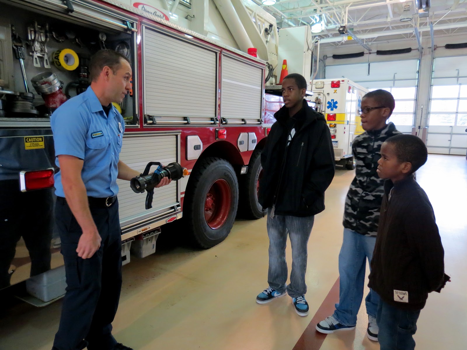 My Three Seeds of Joy Homeschool: West Bloomfield Fire Department Tour
