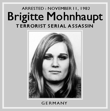 Unknown Gender History: Brigitte Mohnhaupt, Terrorist Serial Assassin ...