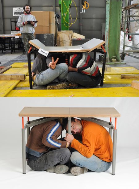 Earthquake-proof Desk
