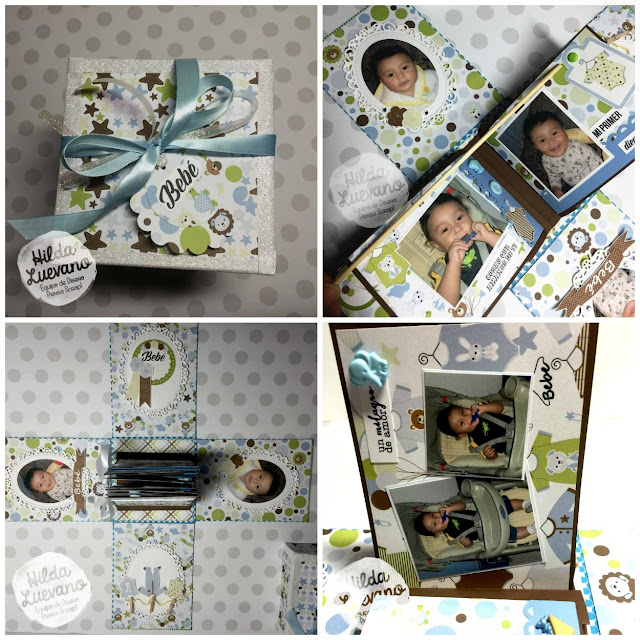 Piensa Scrap: RETO MAYO! Explosion Box Mini Álbum!!