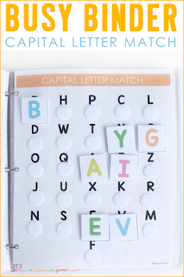 Busy Binder Activities | Lets Play.Learn.Grow