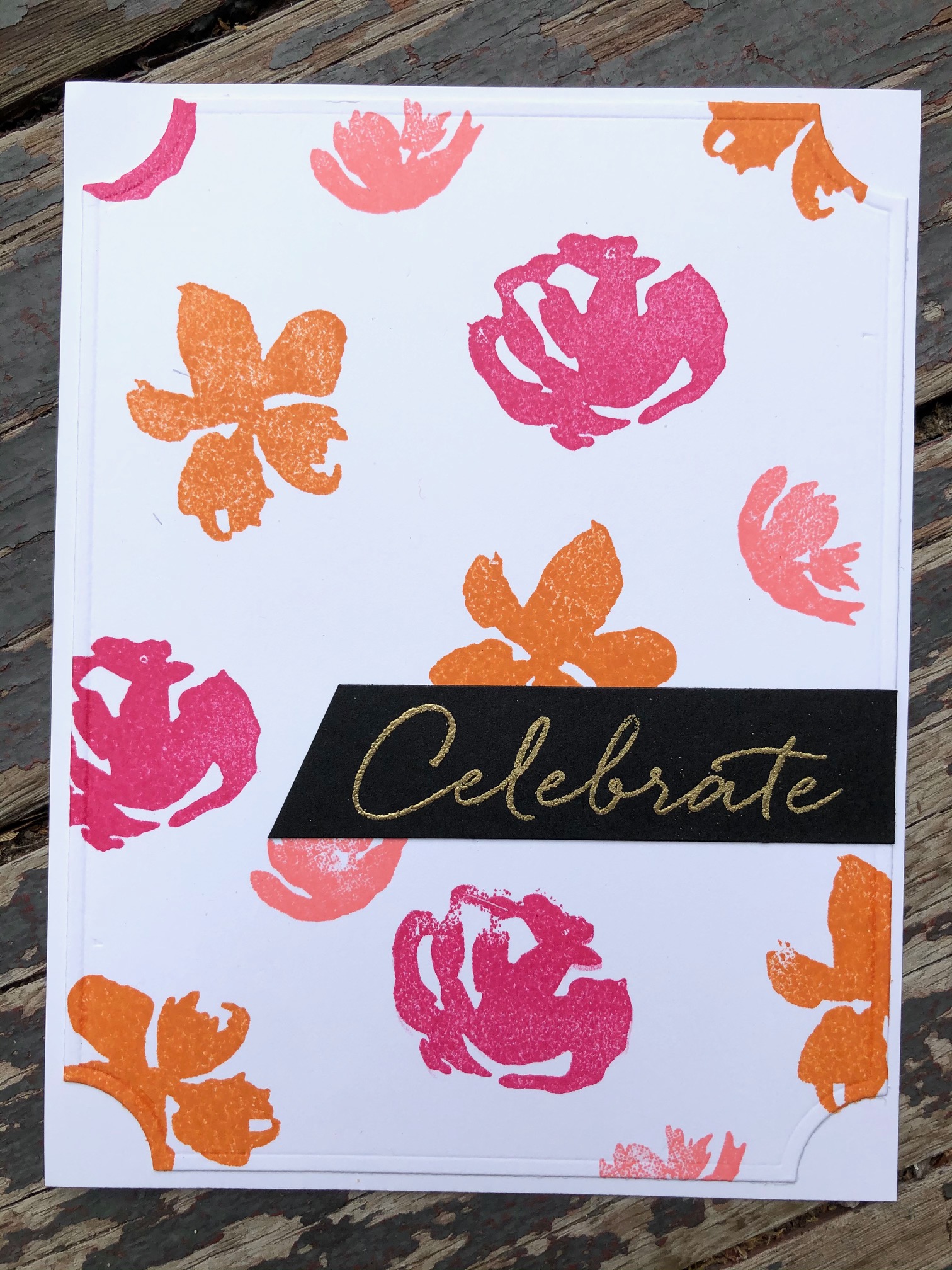Papertrey Ink Floral Celebrate card