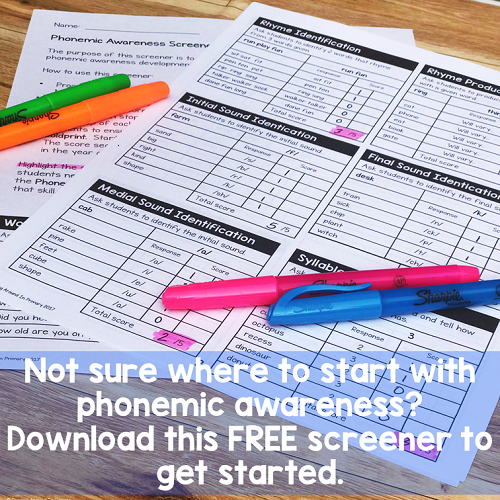 How to Use Data to Drive Phonemic Awareness Instruction | Hanging ...