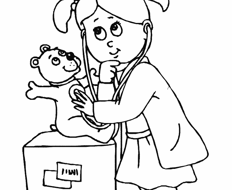 Doctor Coloring Page ~ Coloring Print