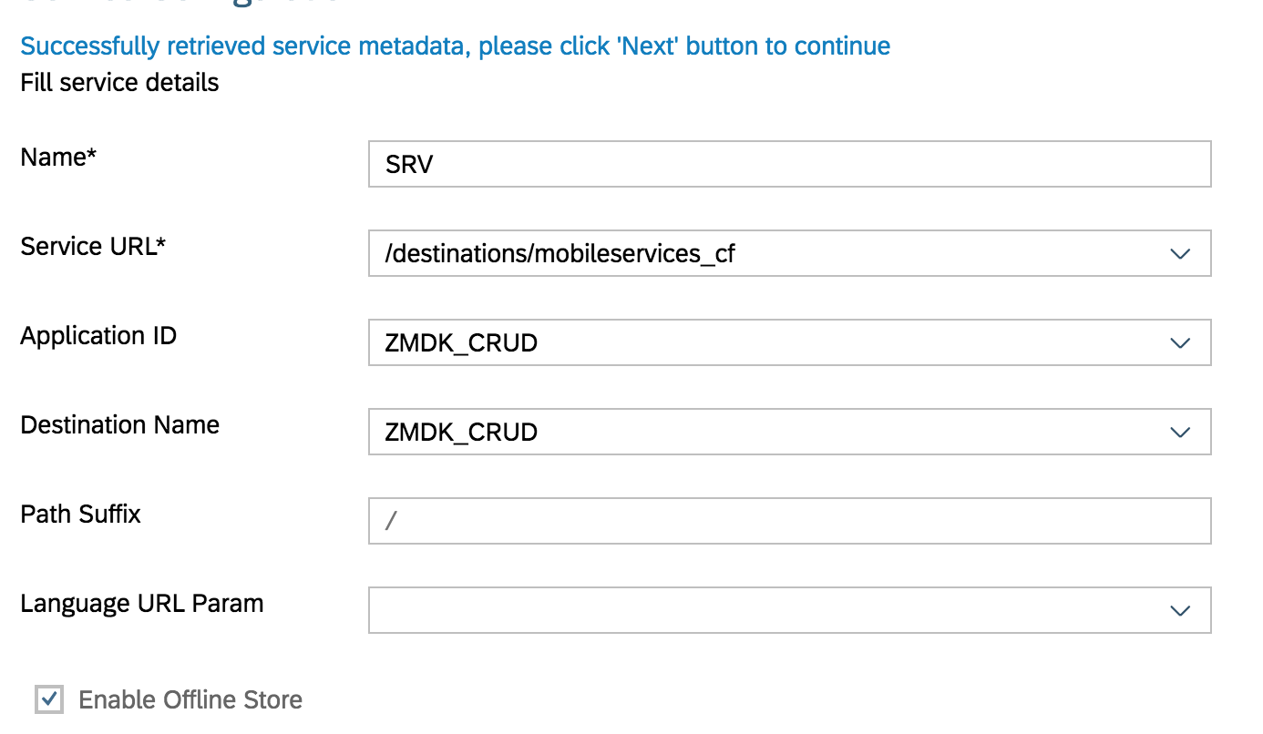 SAP ABAP Central: SCP Mobile Services: MDK Offline CRUD App