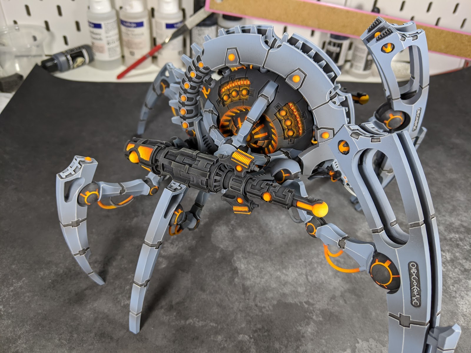 Necron Army Work in Progress pics: Seraptek Heavy Construct Done!