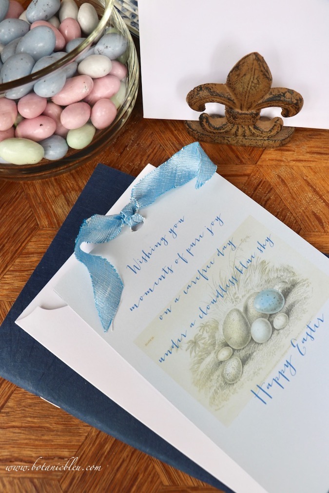 Botanic Bleu: Handmade Easter Cards | DIY Prints Included