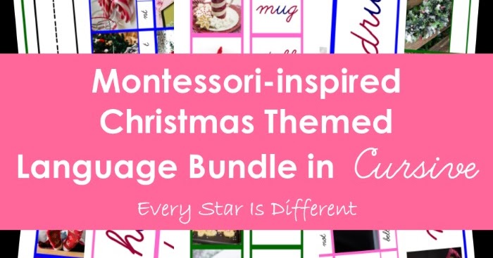 Every Star Is Different: Montessori-inspired Cursive Christmas Language ...