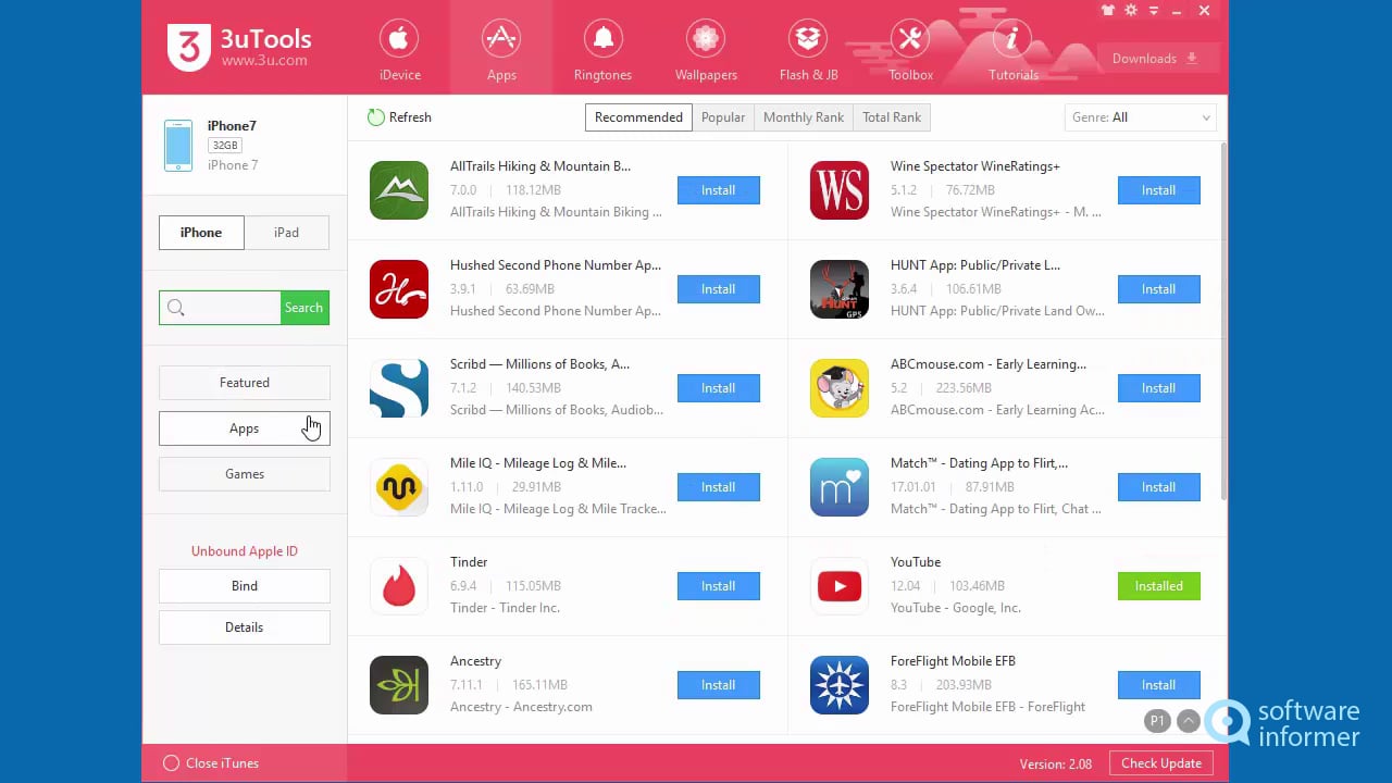 LOCAL TECHNIQUE: U3TOOLS TOOLS FOR IPHONE DIVICE