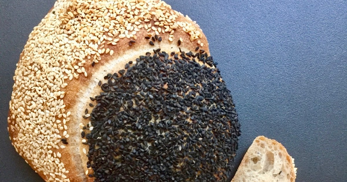 Brot & Bread: SOLAR ECLIPSE BREAD - A CRUSTY SESAME LOAF FOR A RARE EVENT