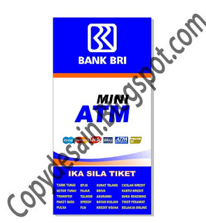 Desain Banner Mini ATM BRI Format CDR file - Salin Desain