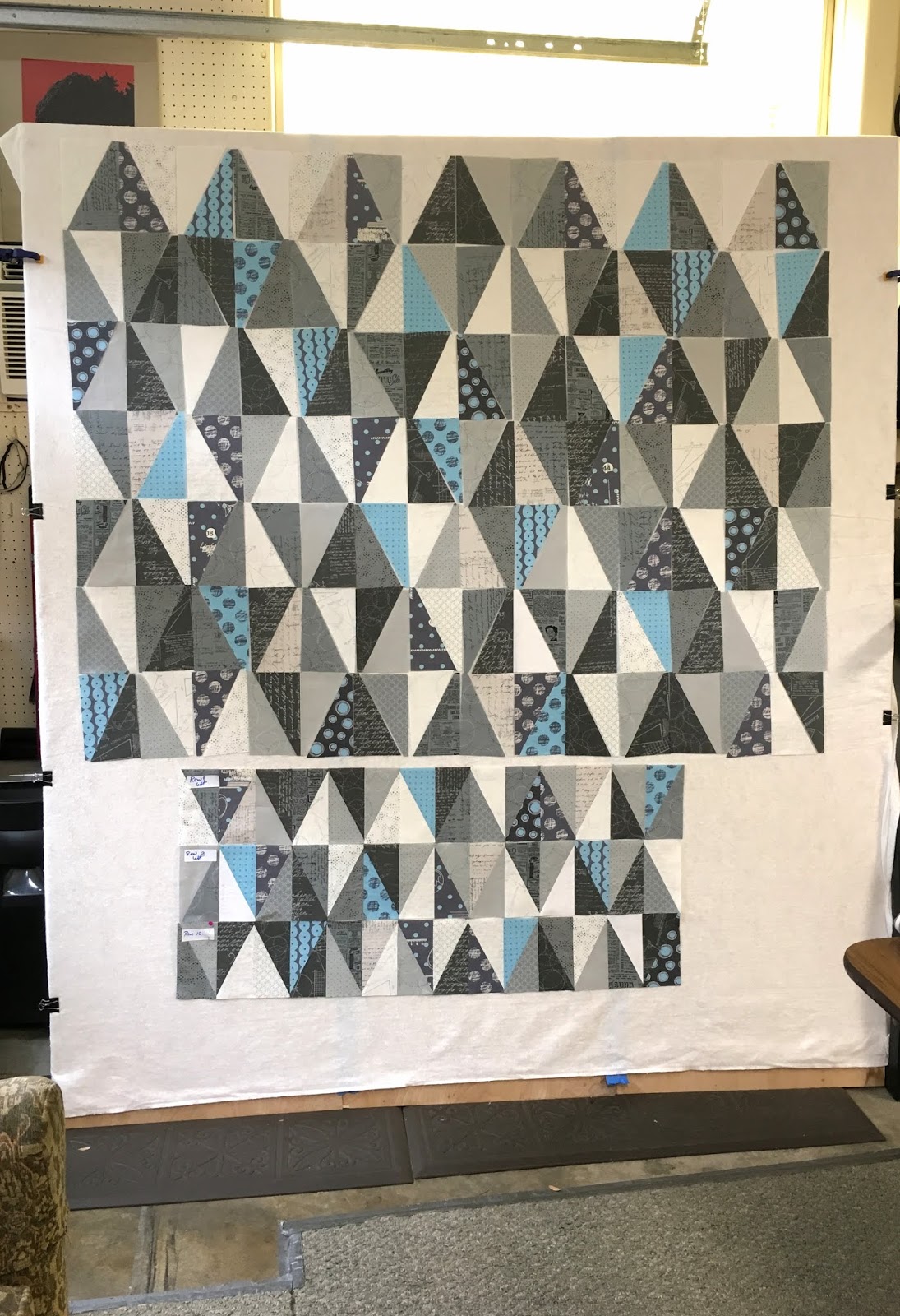 Ye Olde Sweatshop: Modern Half Rectangle Quilt (#104)