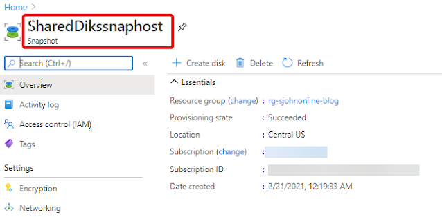 Information Technology Infrastructure Management: Azure Managed Shared Disk