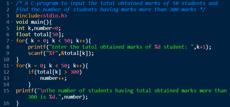 Programs using Array in C-language