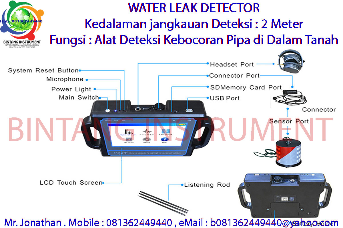 BINTANG INSTRUMENT : WATER LEAK DETECTOR, ALAT PENDETEKSI KEBOCORAN ...