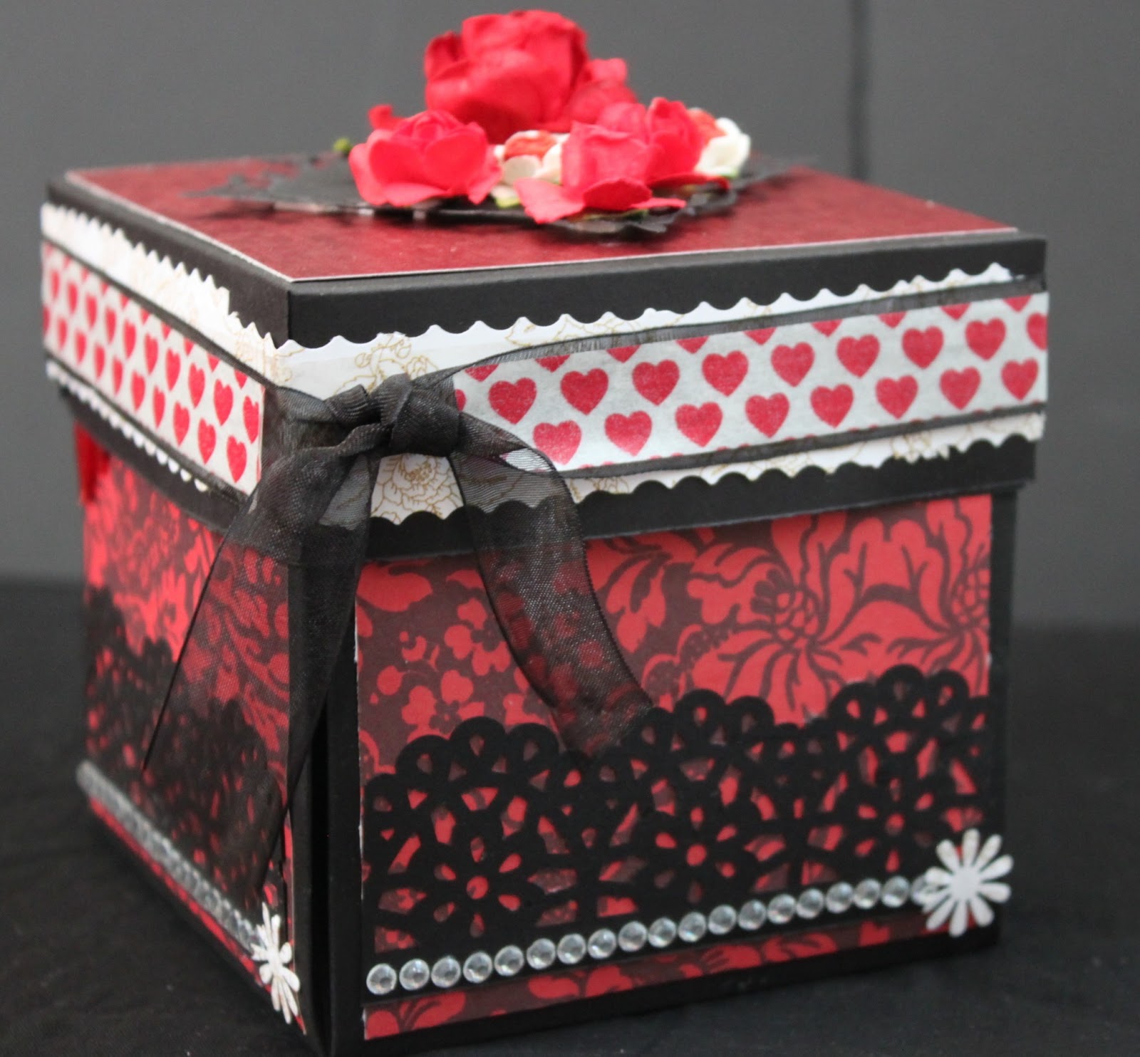 Crafted Creations: Explosion Box.. Love theme..