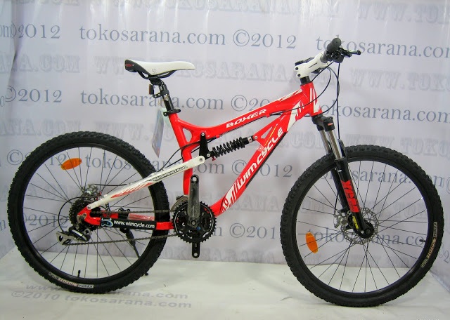 Jual Sepeda MTB Wimcycle Boxer 3.0 24 Speed Shimano Full Suspension 26 ...