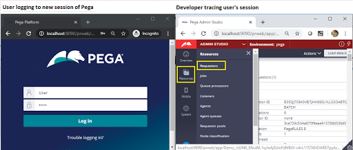 HowToPega: Trace unauthenticated requestor from other requestor in Pega