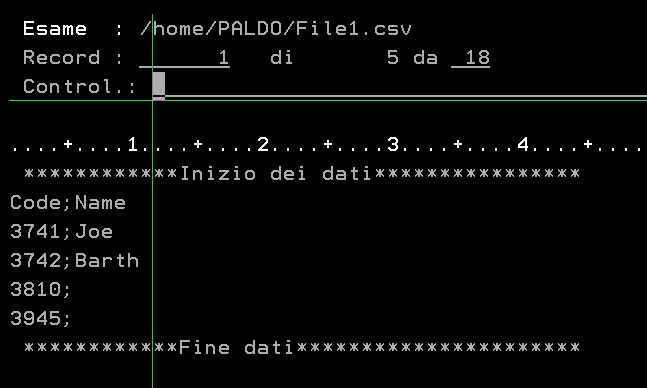 IBMi (AS400) fans only ' How to import a CSV file into db2