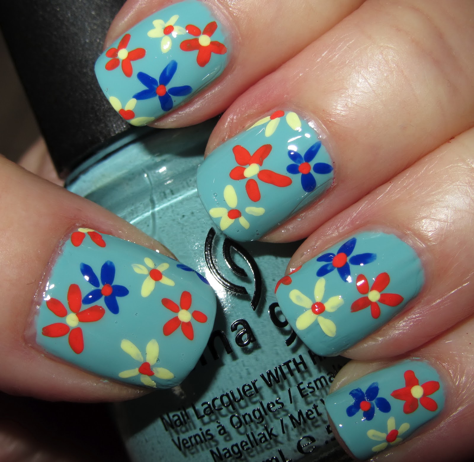 Marias Nail Art and Polish Blog: Flowers for Audrey