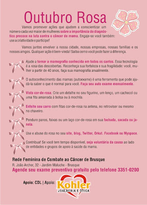 Hoje é Dia de...: Outubro Rosa