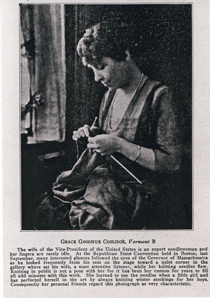 One More Stitch: Famous Knitters – Grace Coolidge