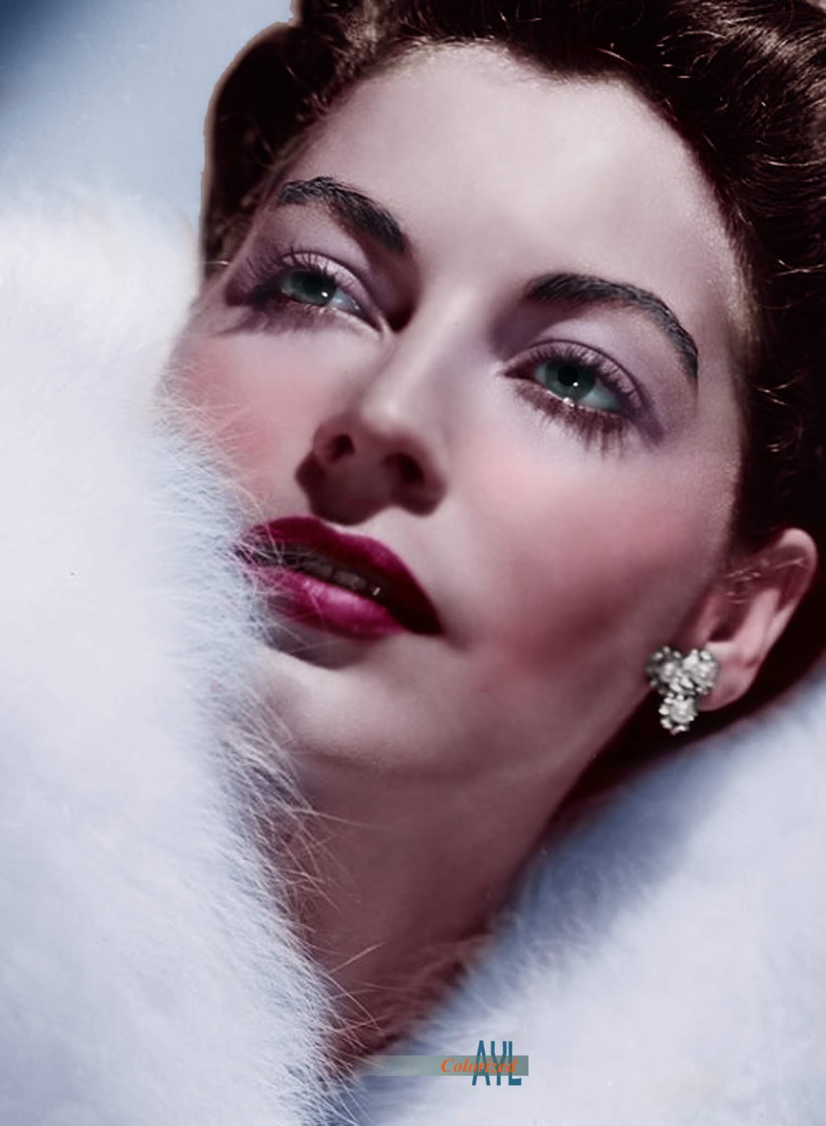 Colors for a Bygone Era: Ava Gardner (1922 - 1990) colorized by Alex Lim