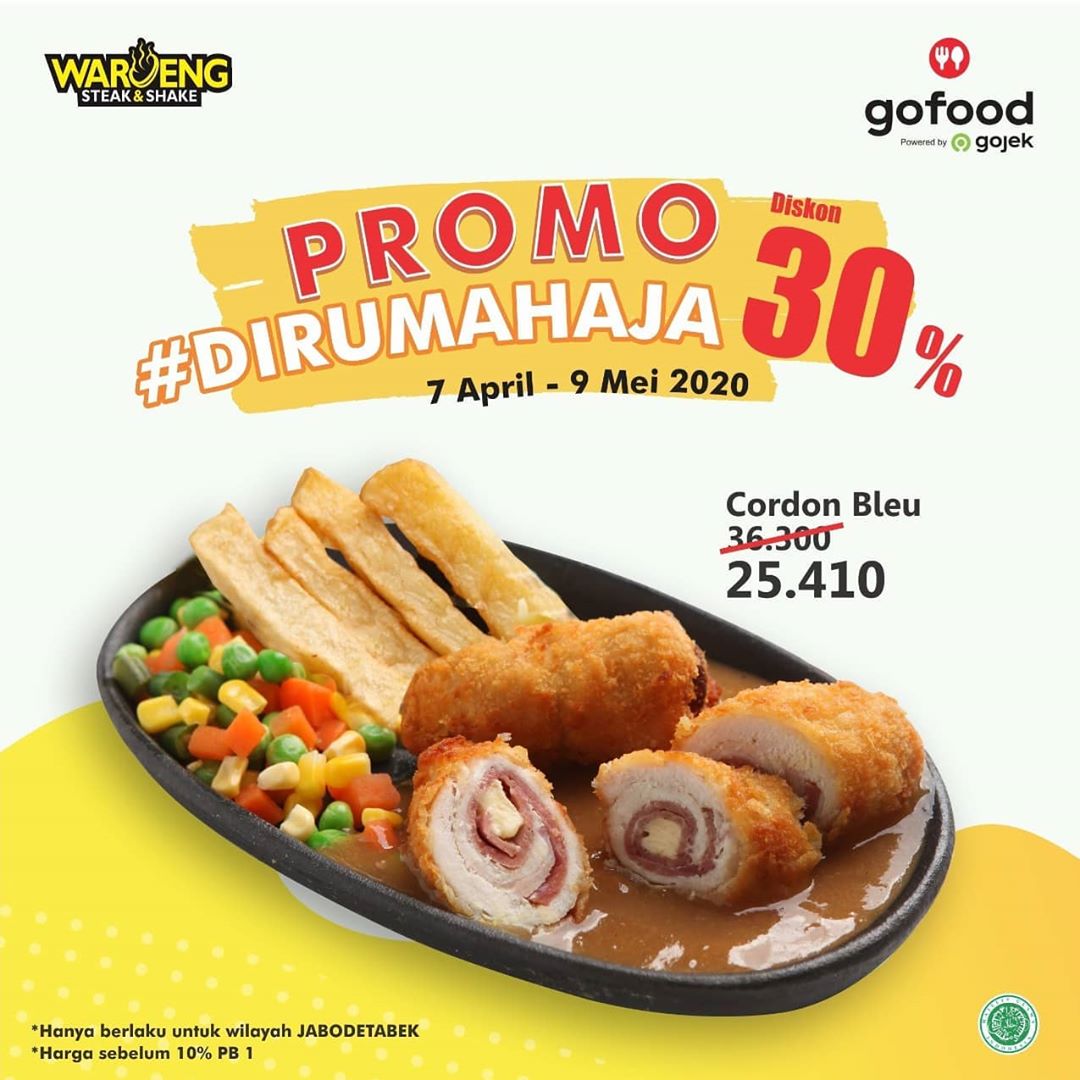 Promo Waroeng Steak Shake Gofood Diskon 30% Periode 7 April - 9 Mei ... Promo Waroeng Steak Shake Gofood Diskon 30% Periode 7 April - 9 Mei ...