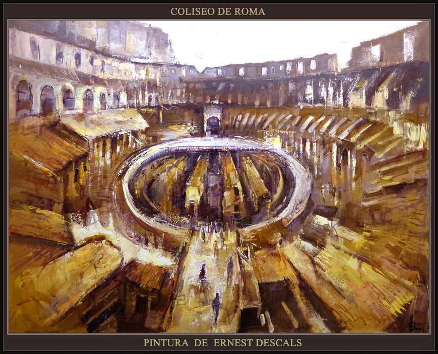 Ernest Descals.Artista Pintor: ROMA-PINTURA-ARTE-COLISEO-VATICANO ...