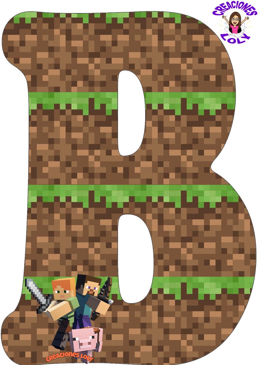 Creaciones Loly: Abecedario Alfabeto Completo Español Minecraft