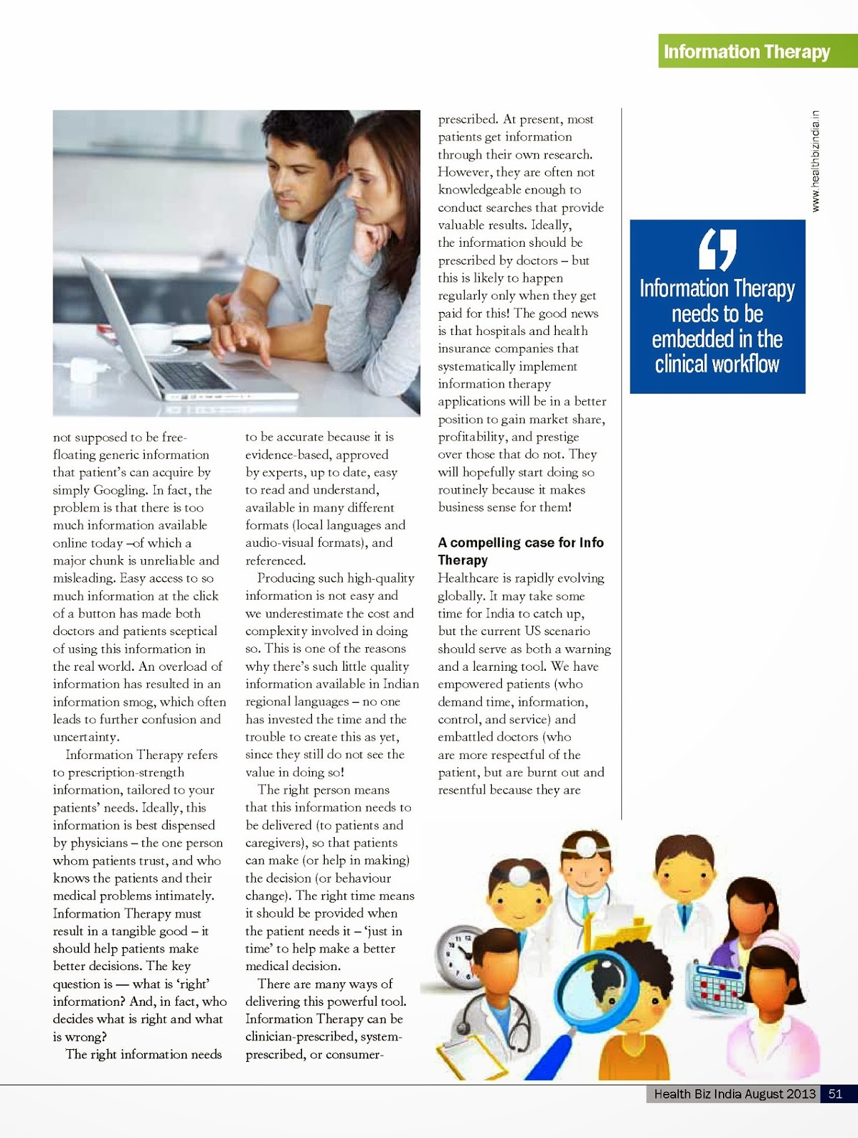 Information Therapy - what every patient and doctor needs to know | The ...