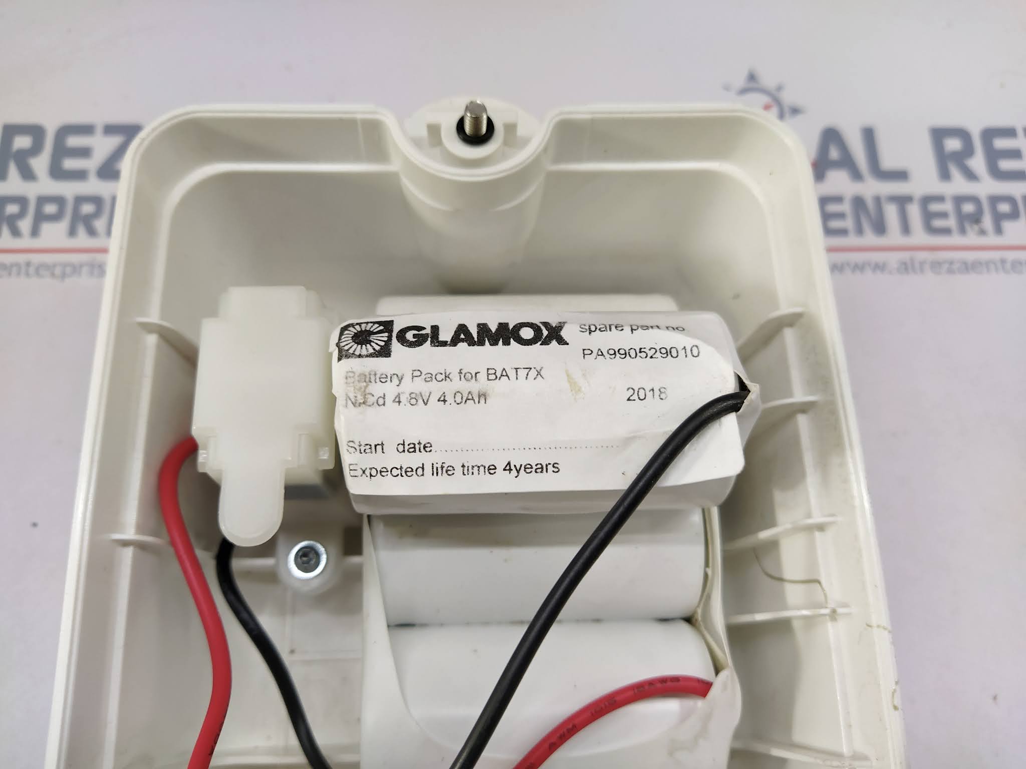 GLAMOX PA990529010 BATTERY PACK FOR BAT 7 NICD 4.8V 4.0 AH