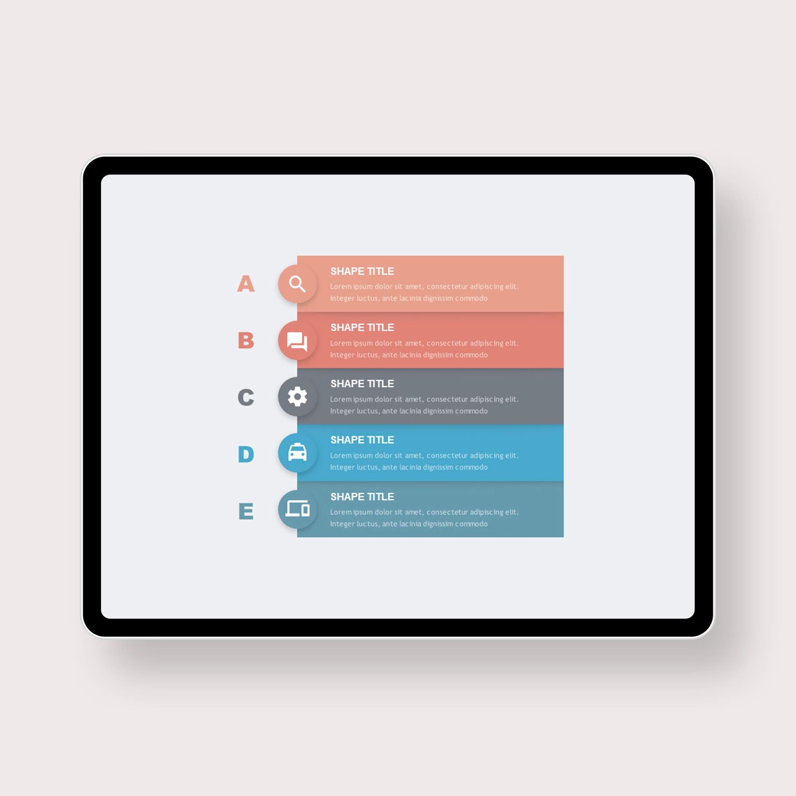 Normal Vertical Icon List PowerPoint Templates - PowerPoint Free