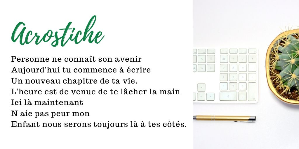 Mon 1er acrostiche
