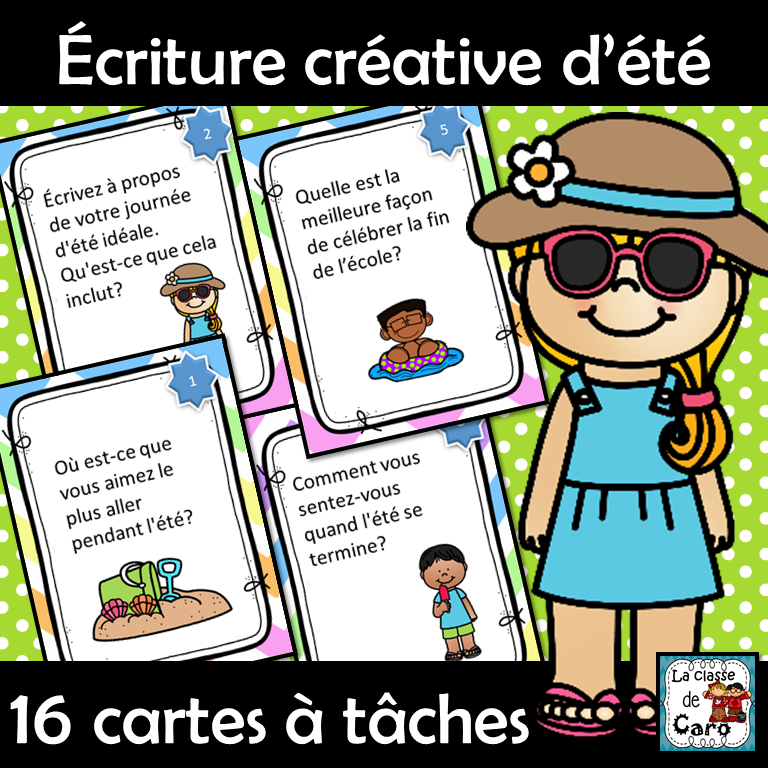 la classe de caro.: 16 idées d'écriture créative - Thème: Été