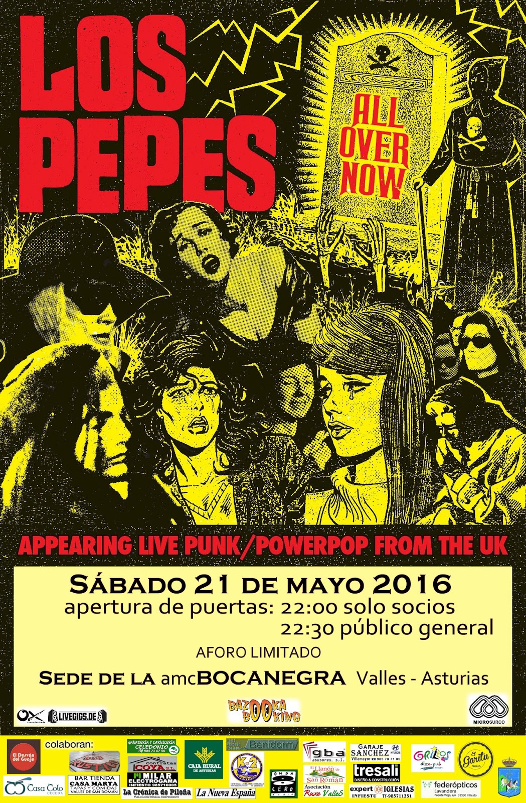 Asociación Músico Cultural Bocanegra: LOS PEPES (U.K.) SABADO 21/05/2016