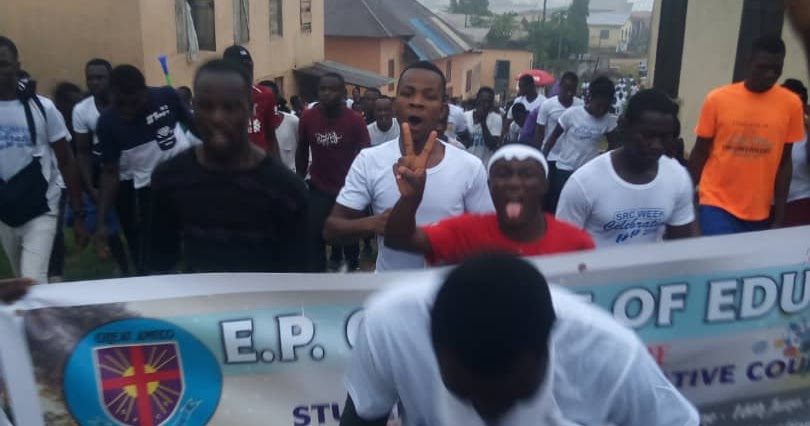 E.P College of Education,Amedzofe SRC week (2019) floating