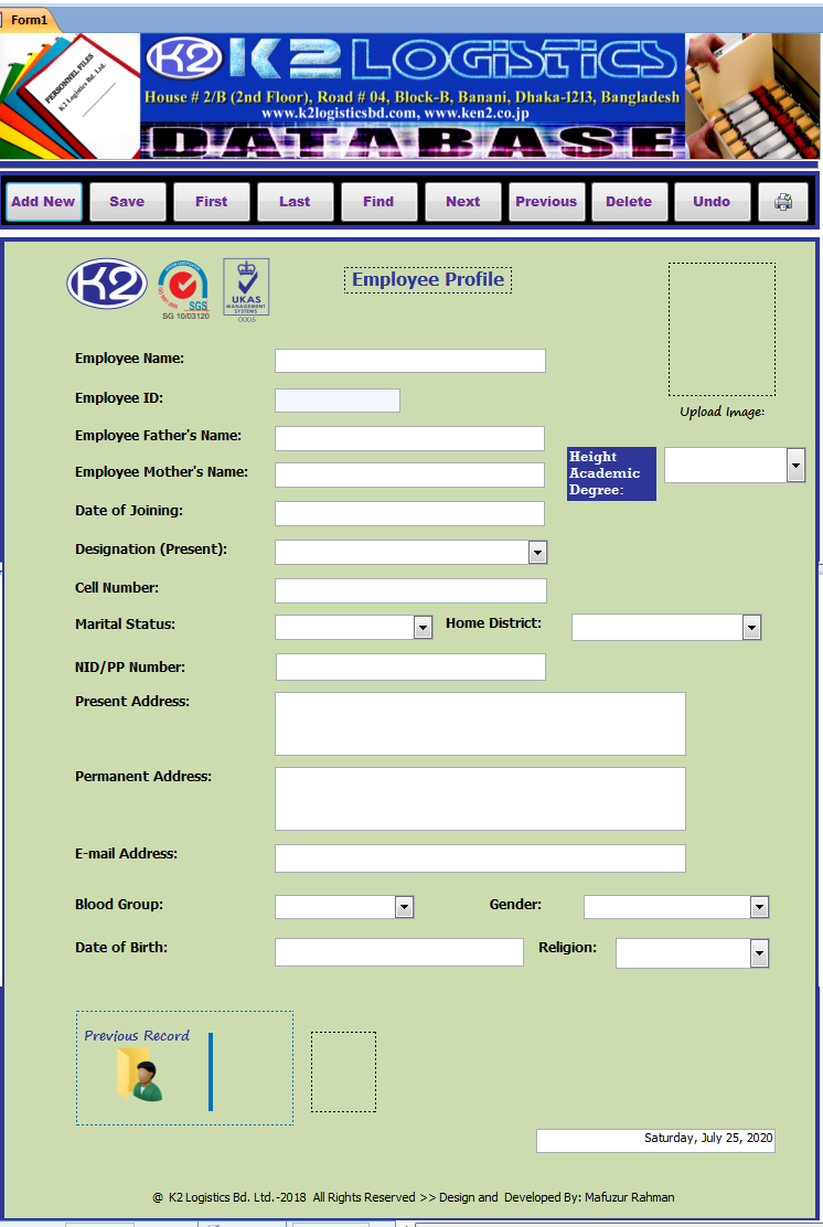 Mafuzur Rahman Database Designusing Ms Access 5607