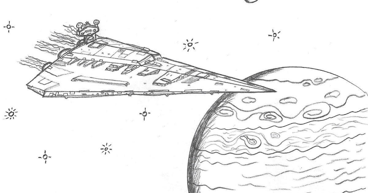 Star Wars Destroyer Coloring Pages Sketch Coloring Page