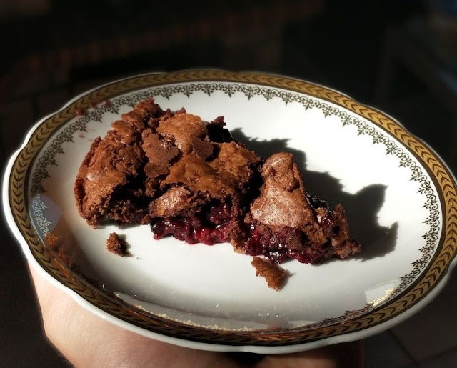 Moelleux chocolat fruits rouge