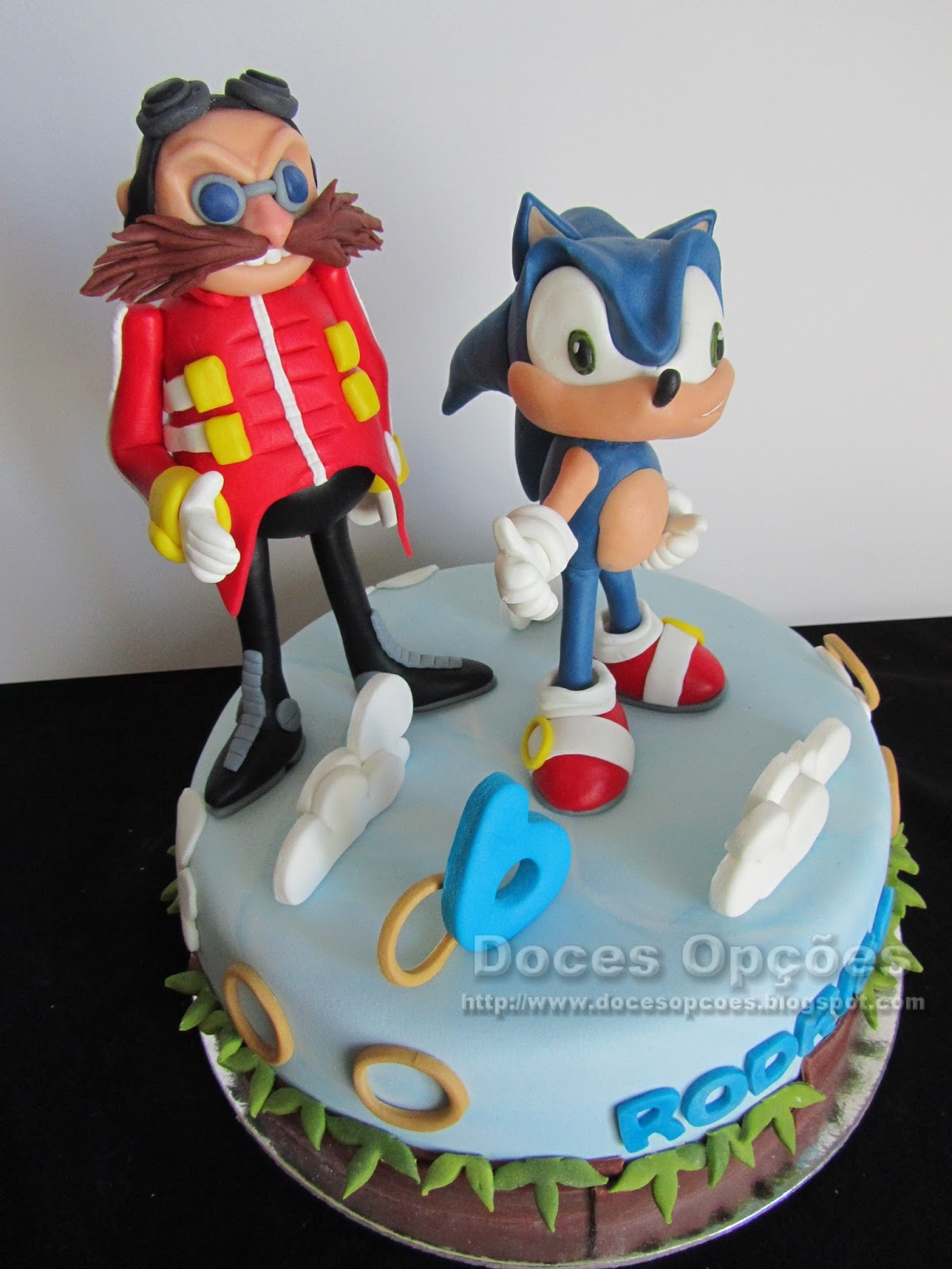 Doces Opções: O Sonic e o Doctor Eggman no 6º aniversário do Rodrigo