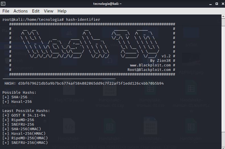 Hash-Identifier: herramienta para identificar el tipo de hash empleado ...
