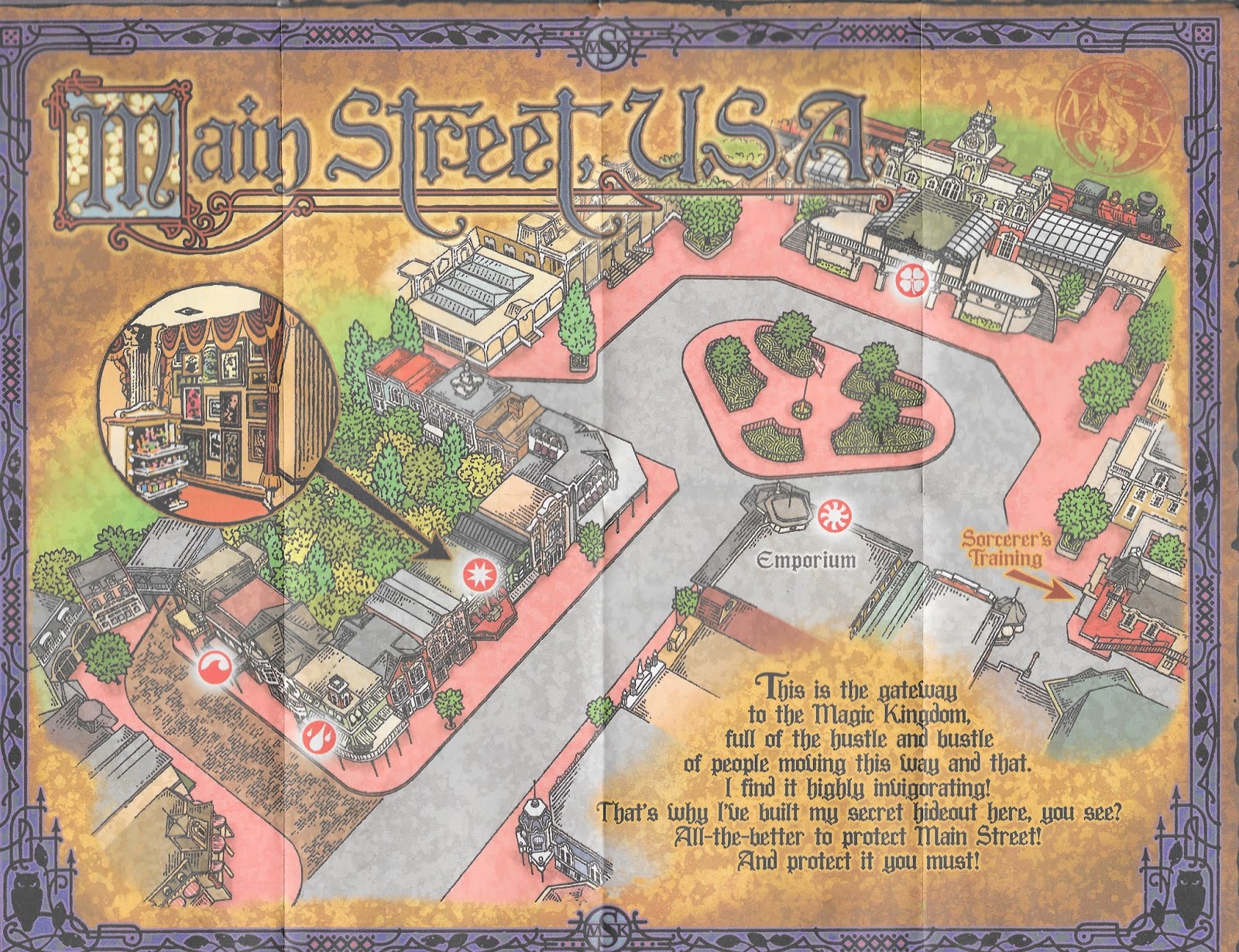 Sorcerers of the Magic Kingdom Map