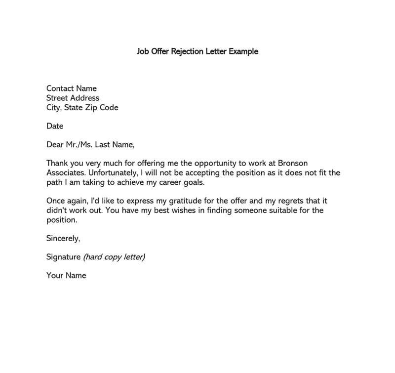 35 Declining A Job Offer Letter Sample Your Letter Kulturaupice 35-declining-a-job-offer-letter-sample-your-letter-kulturaupice