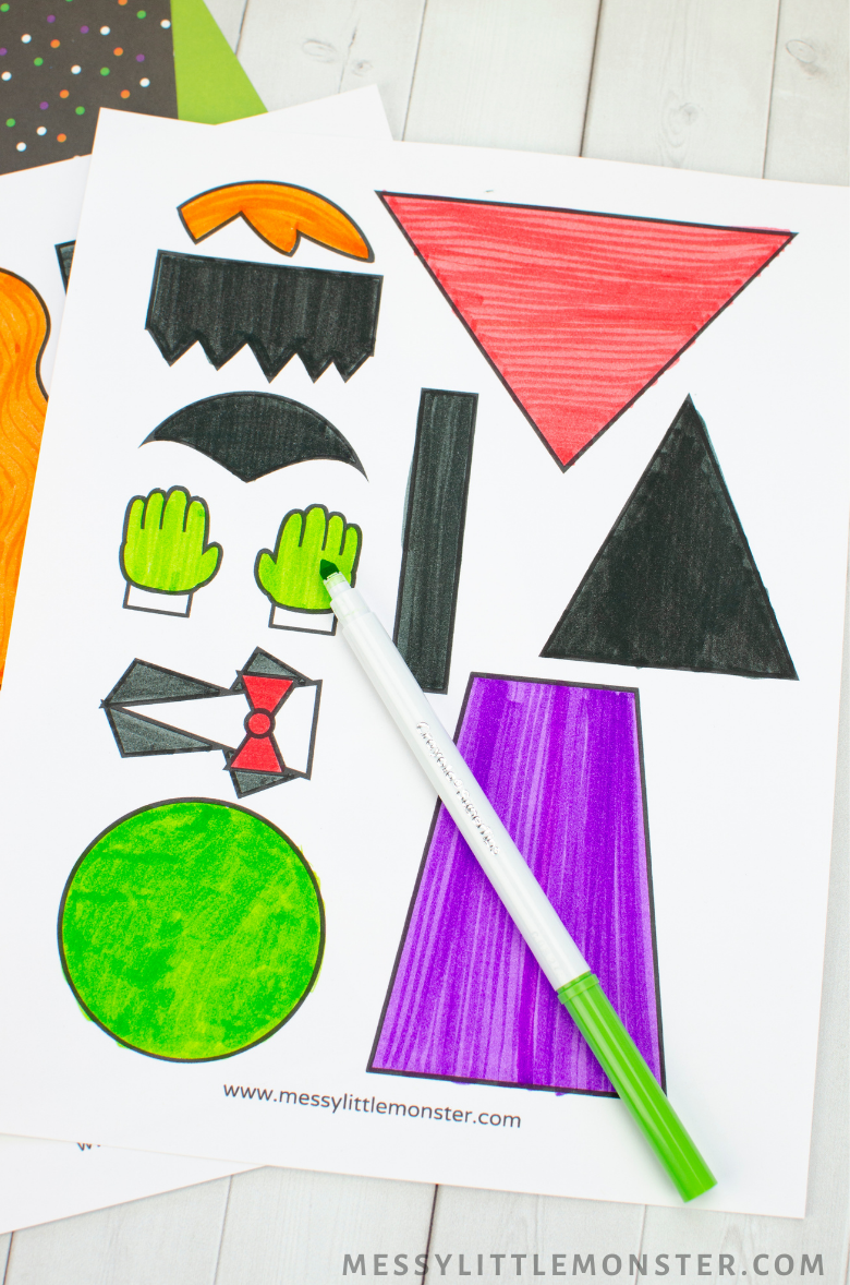Halloween Mix & Match Paper Crafts for Kids (template included ...